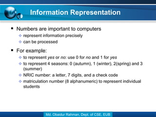 Lecture 04 number and information representation | PPT