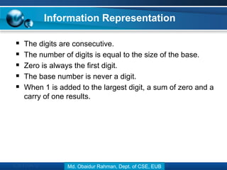 Lecture 04 number and information representation | PPT