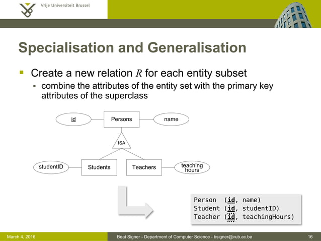 Relational Database Design - Lecture 4 - Introduction to Databases (1007156ANR) | PPT