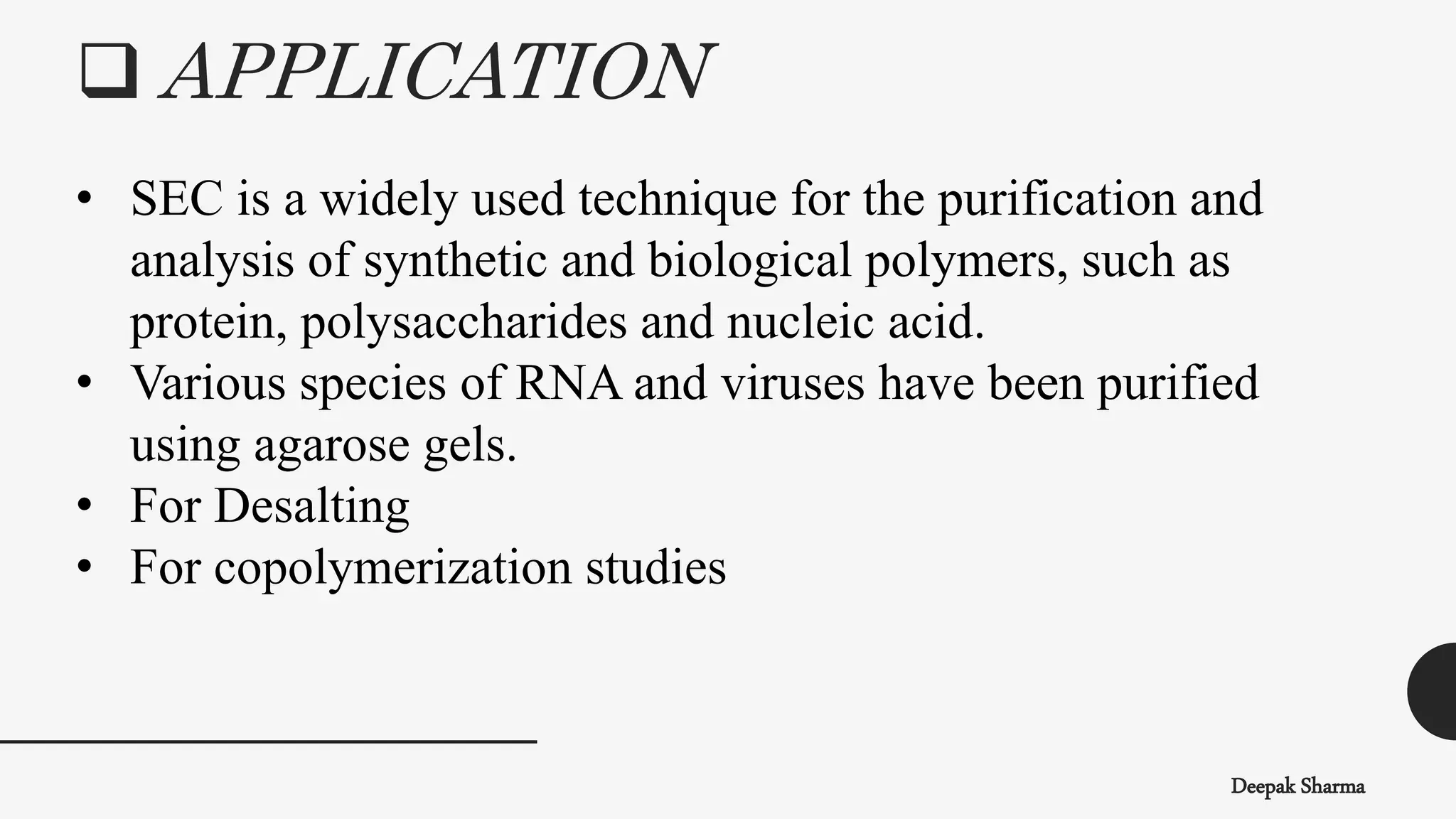 Lecture 04 size exclusion chromatography | PPTX
