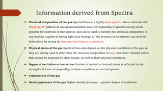 Lecture 04; spectral lines and broadening by Dr. Salma Amir | PPTX