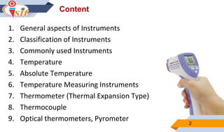 Basic concepts of Temperature Measurement | PPTX