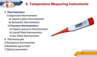 Basic concepts of Temperature Measurement | PPTX | Chemistry | Science