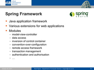 Web Application Frameworks - Web Technologies (1019888BNR) | PDF