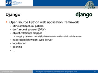 Web Application Frameworks - Web Technologies (1019888BNR) | PDF