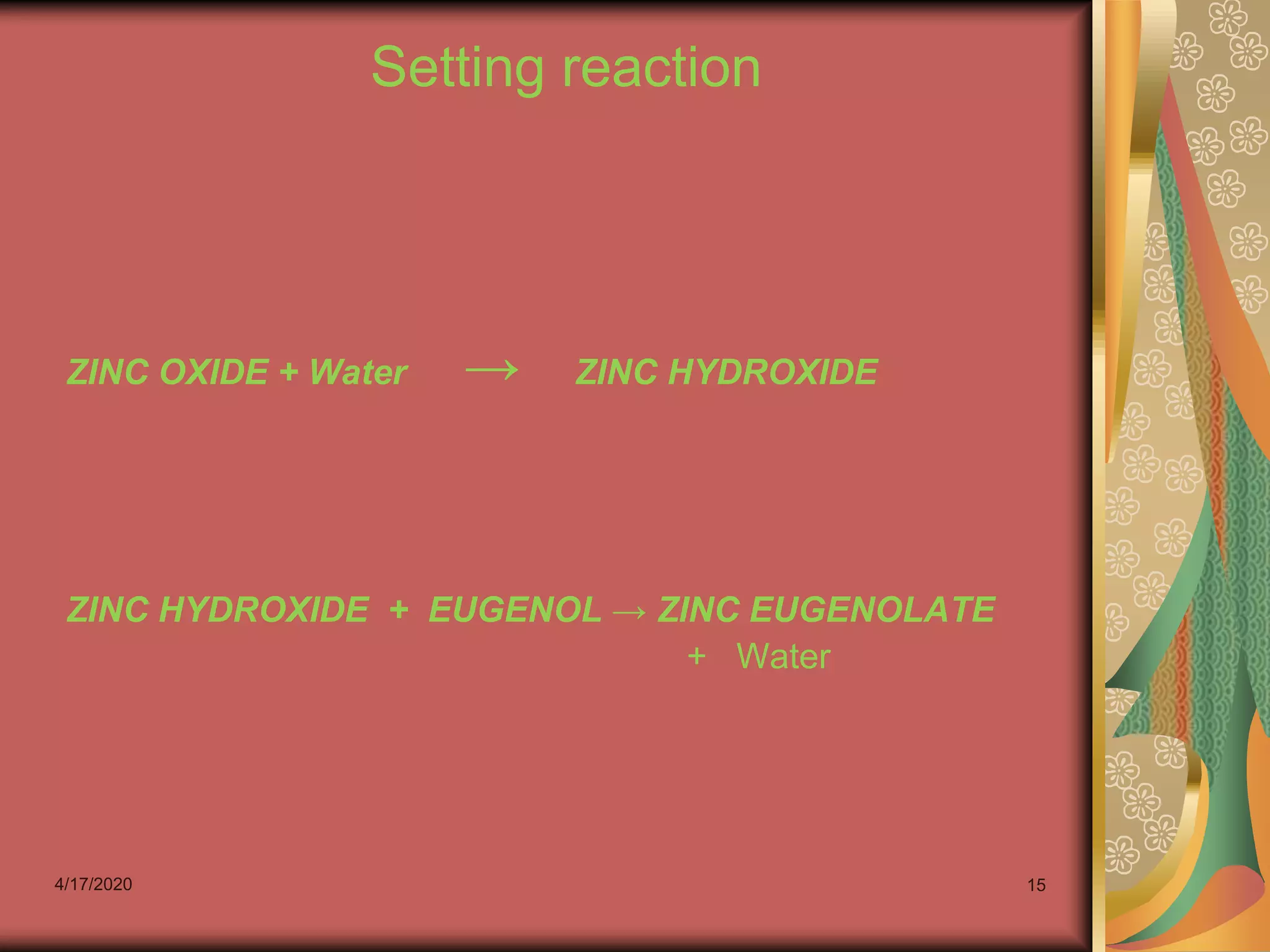 Zinc oxide eugenol cement | PPT