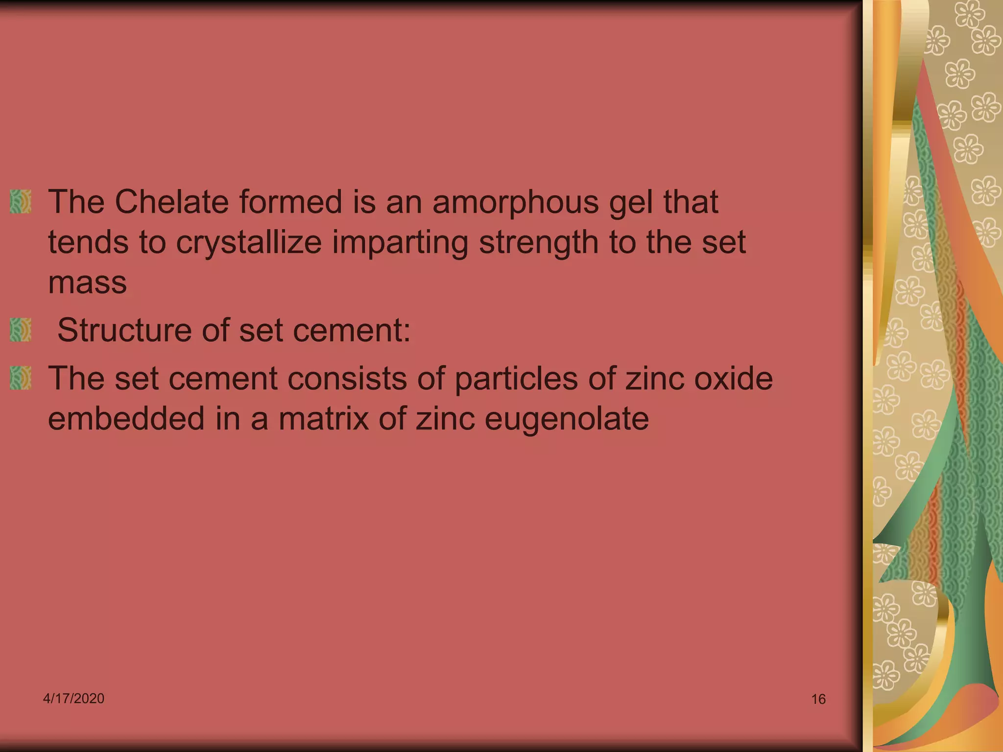 Zinc oxide eugenol cement | PPT