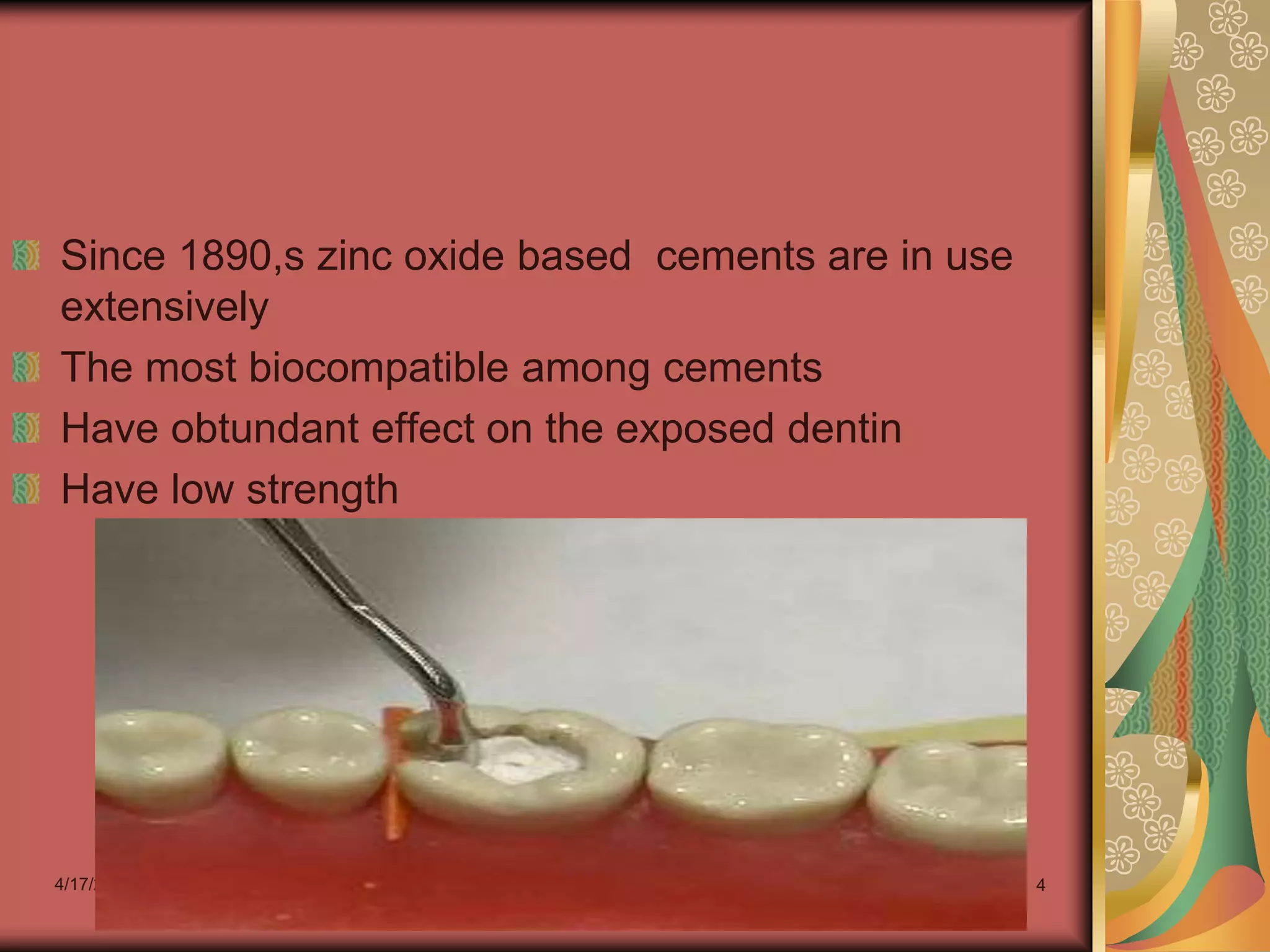 Zinc oxide eugenol cement | PPT