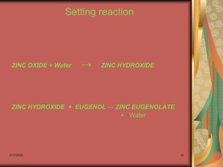 Zinc oxide eugenol cement | PPT