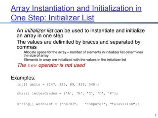 Visula C# Programming Lecture 5 | PPT