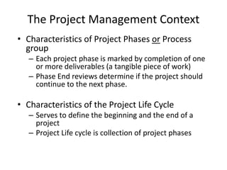 Lecture 05:Advanced Project Management PM Processes and Framework | PPT