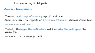 Lecture # 05 Post processing of AM parts | PPTX