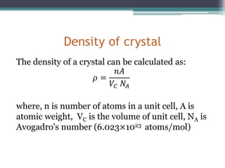 Atomic packing factor | PPTX