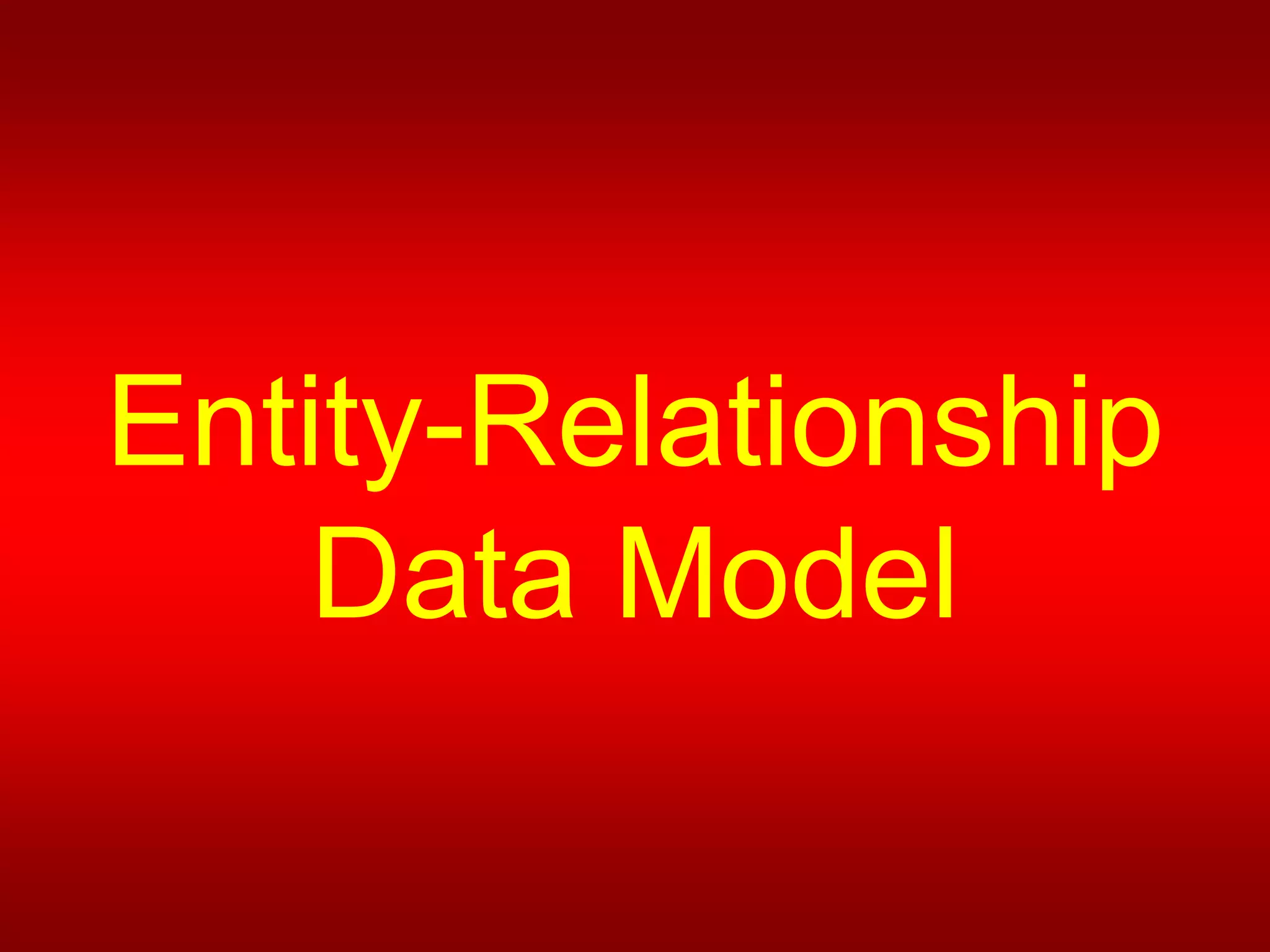Entity-Relationship Data Model IN dbms | PPT