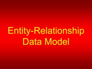 Entity-Relationship Data Model IN dbms | PPT