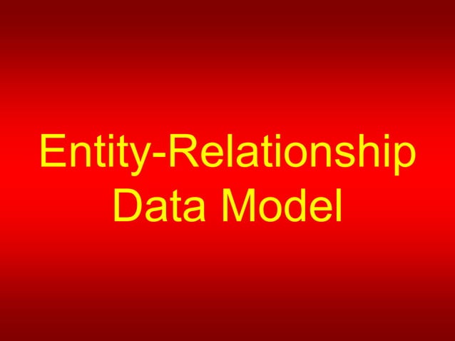 Entity-Relationship Data Model IN dbms | PPT