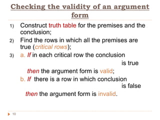Arguments in discreate structures and stuff | PPTX | Law