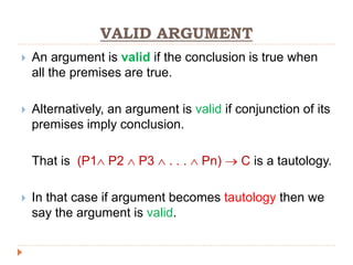 Arguments in discreate structures and stuff | PPTX | Law