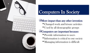 Lecture of computer and its societies.pptx | Internet | Computing