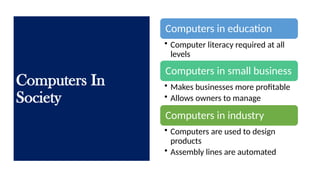 Lecture of computer and its societies.pptx | Internet | Computing