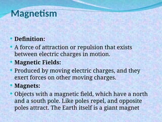 Basics concepts of Electricity & Magnetism | PPT