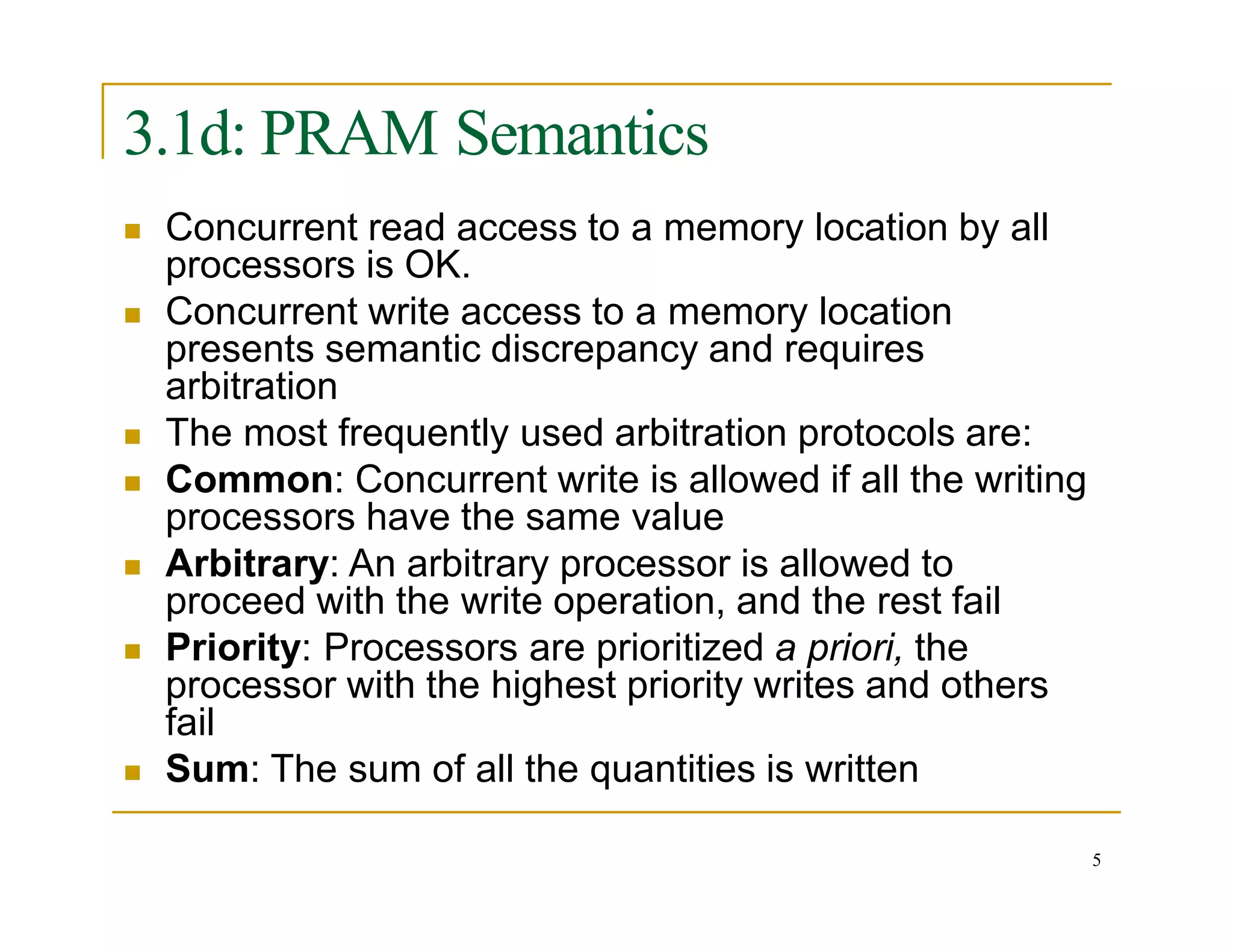 Lecture 05 Chapter 3 Models Of Parallel Computers And Interconnections Pptx Computer