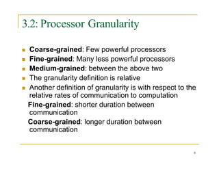 Lecture 05 - Chapter 3 - Models of parallel computers and interconnections | PPTX