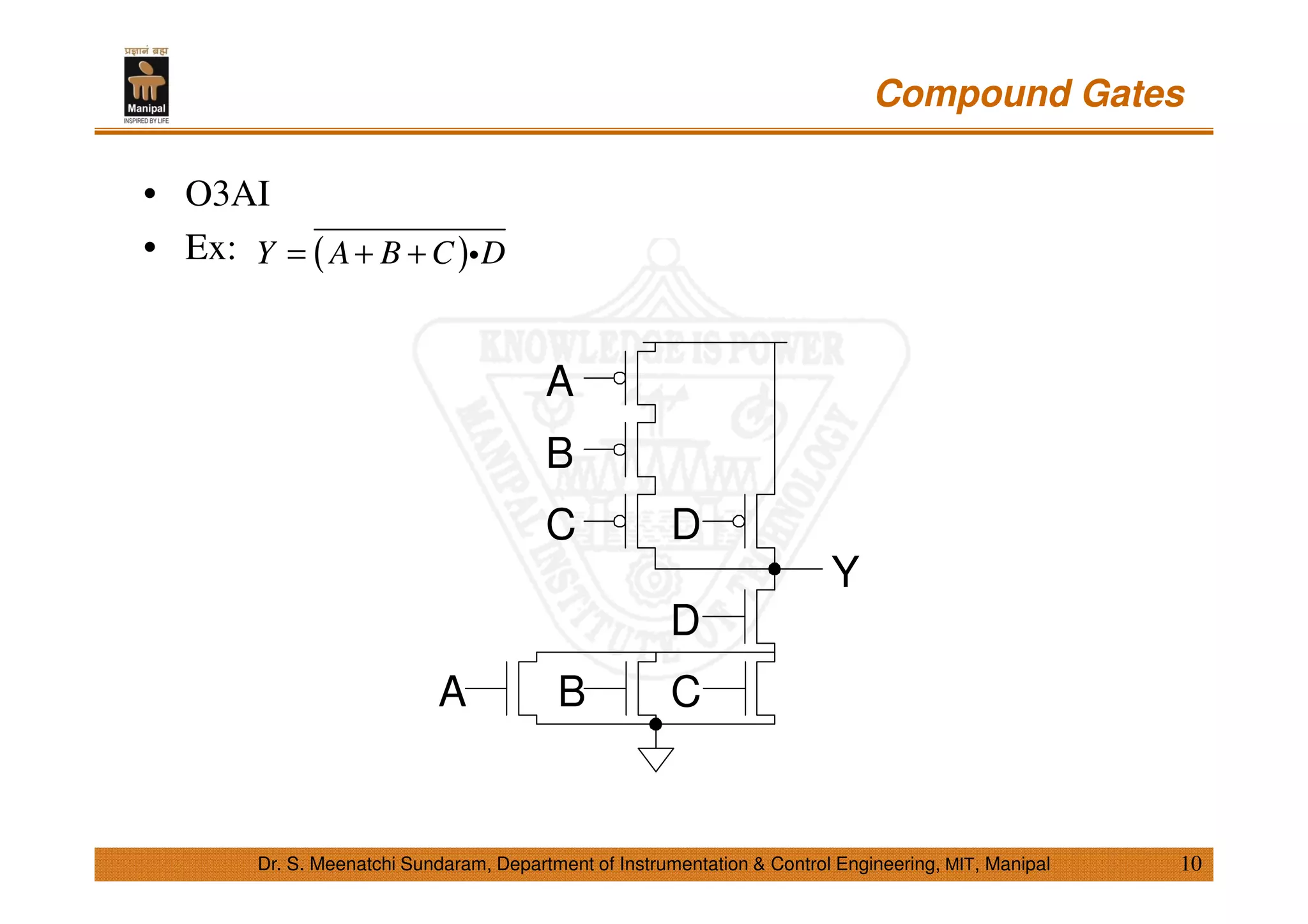 Lecture 05 cmos logic gates | PDF
