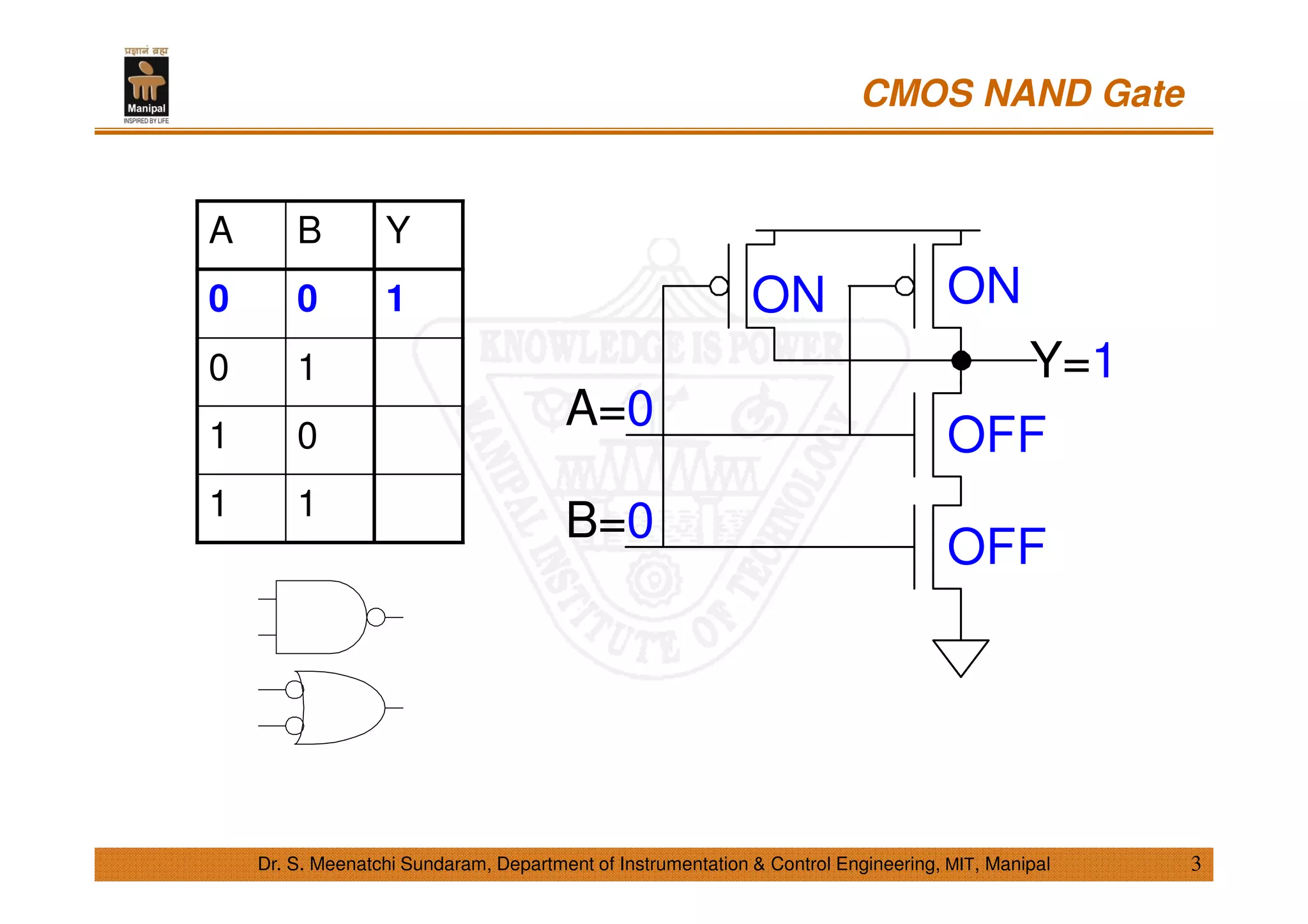 Lecture 05 cmos logic gates | PDF