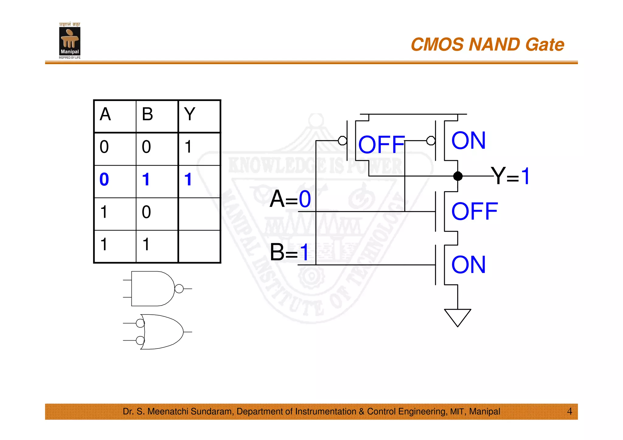 Lecture 05 cmos logic gates | PDF