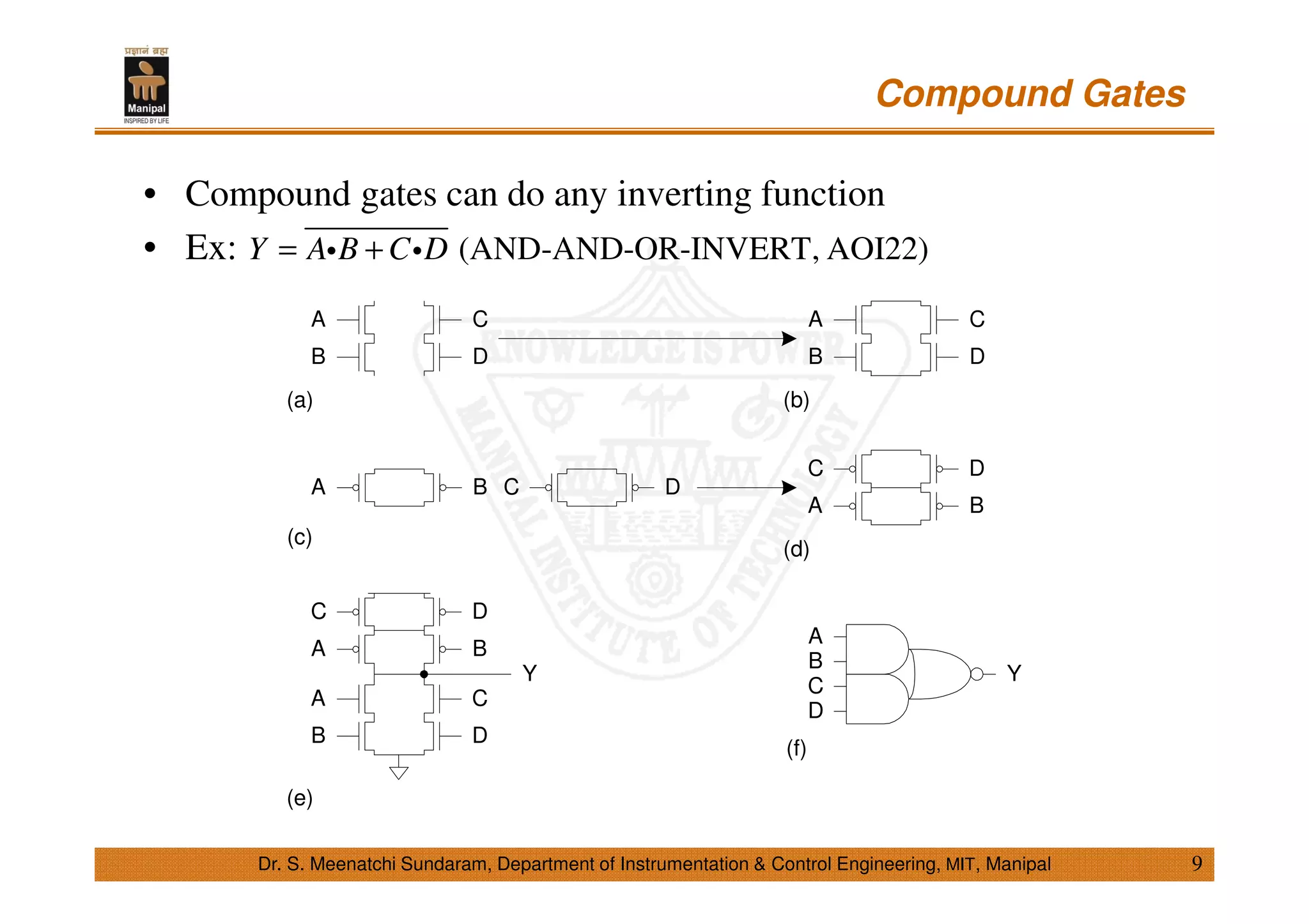 Lecture 05 cmos logic gates | PDF