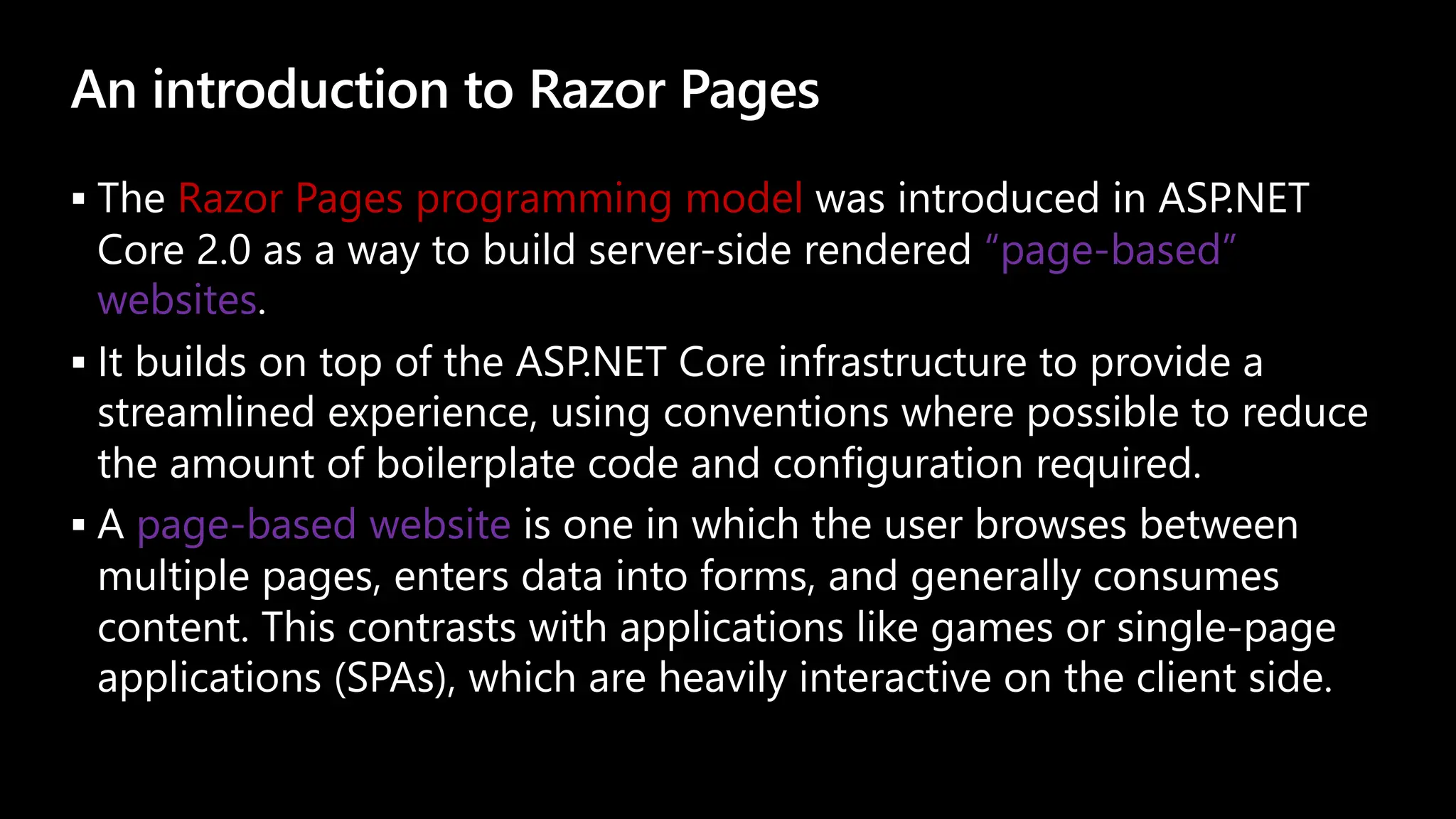 Lecture 05 - Creating a website with Razor Pages.pdf