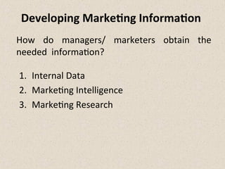 Managing marketing information systems MIS.ppt