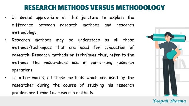 Lecture 05 Research Methods Versus Methodology | PPT