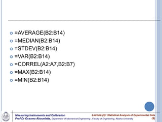Lecture 05 - Statistical Analysis of Experimental Data.pptx