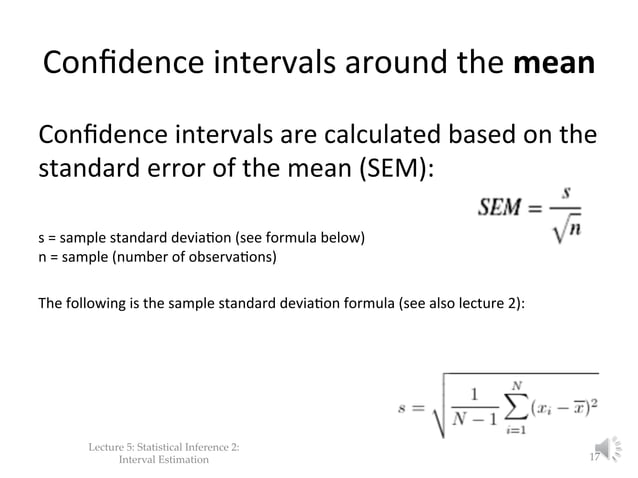 Lecture 5: Interval Estimation | PDF | Technology & Computing
