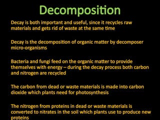 Introduction Organic matter decomposition | PPTX