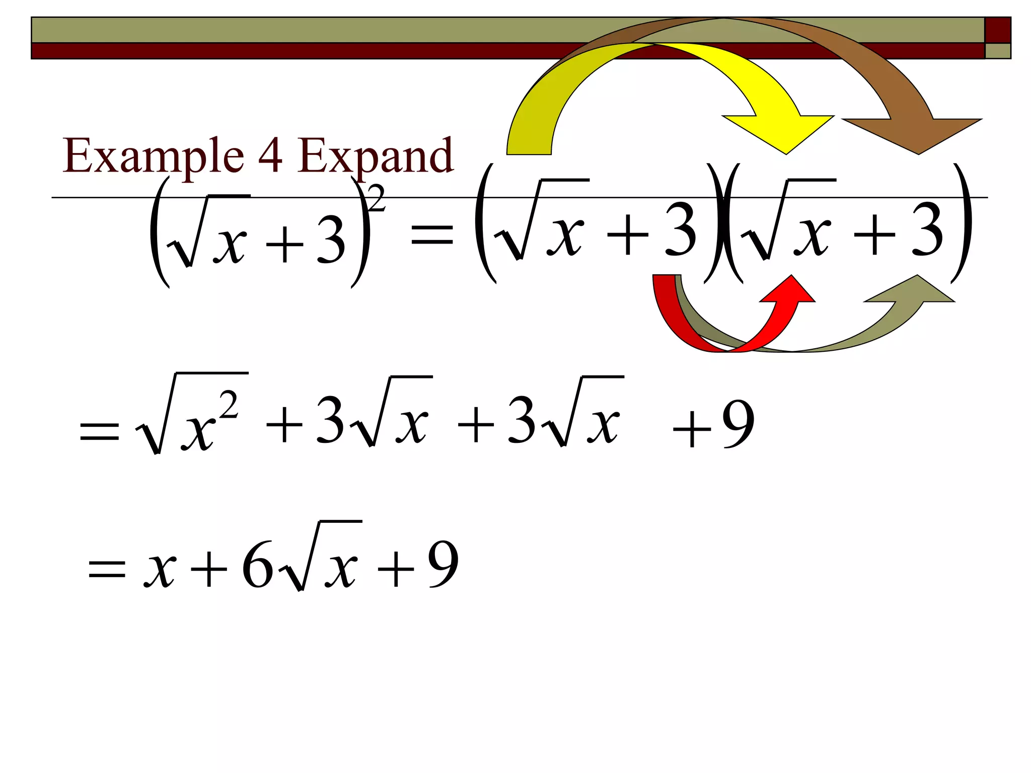 Lecture 05 b radicals multiplication and division | PPTX