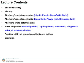 Lecture_05 ConsistencyAtterberg Limits and Indices (Last update 25-Nov-2021).pptx | Civil ...