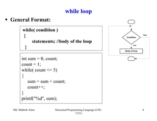 Lecture05(control structure part ii) | PPT