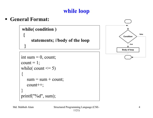 Lecture05(control structure part ii) | PPT