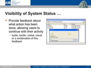 Design Guidelines and Models - Lecture 5 - Human-Computer Interaction (1023841ANR) | PPT