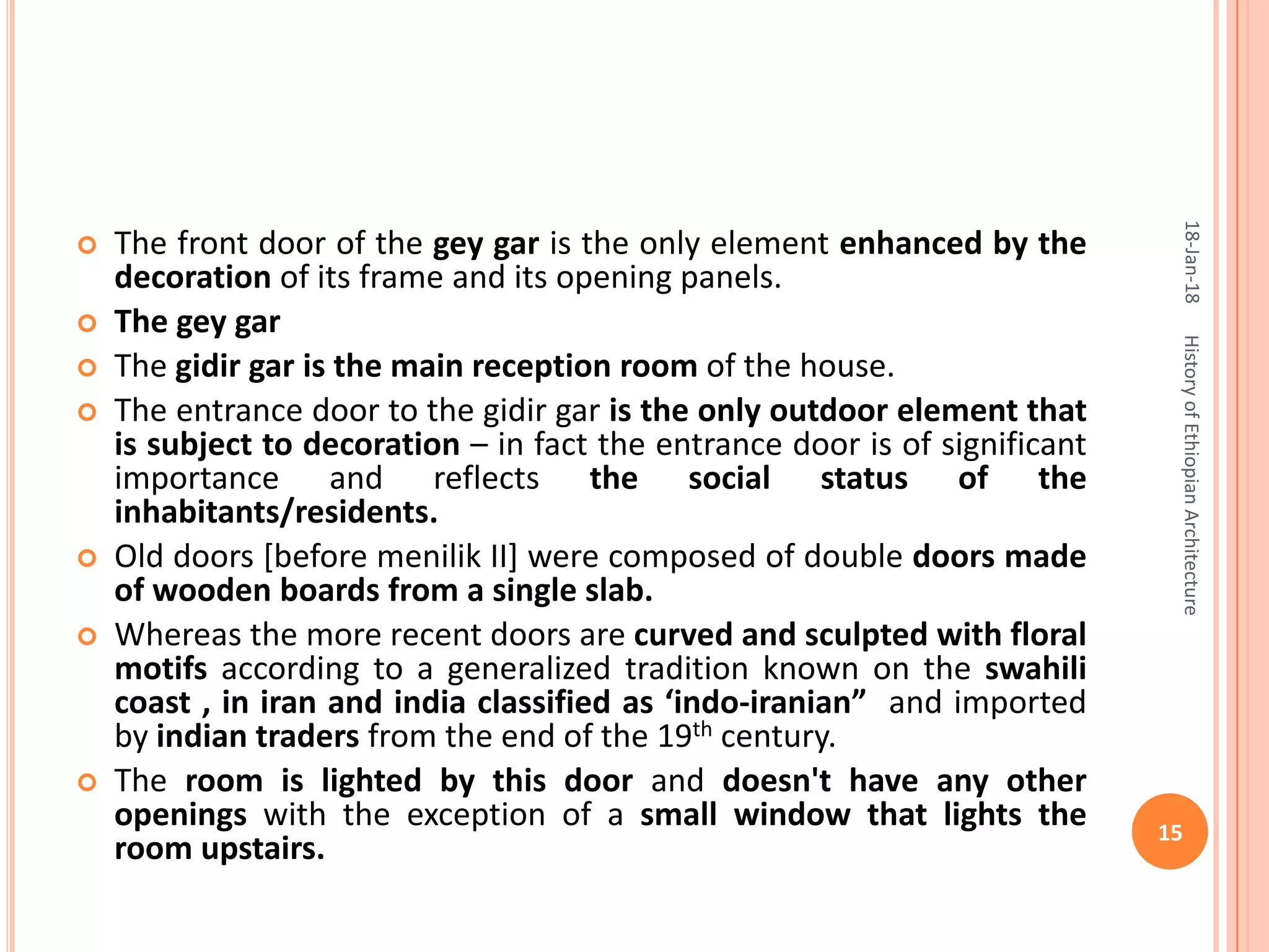 History of Ethiopian Architecture, Harer, vernacular houses | PDF