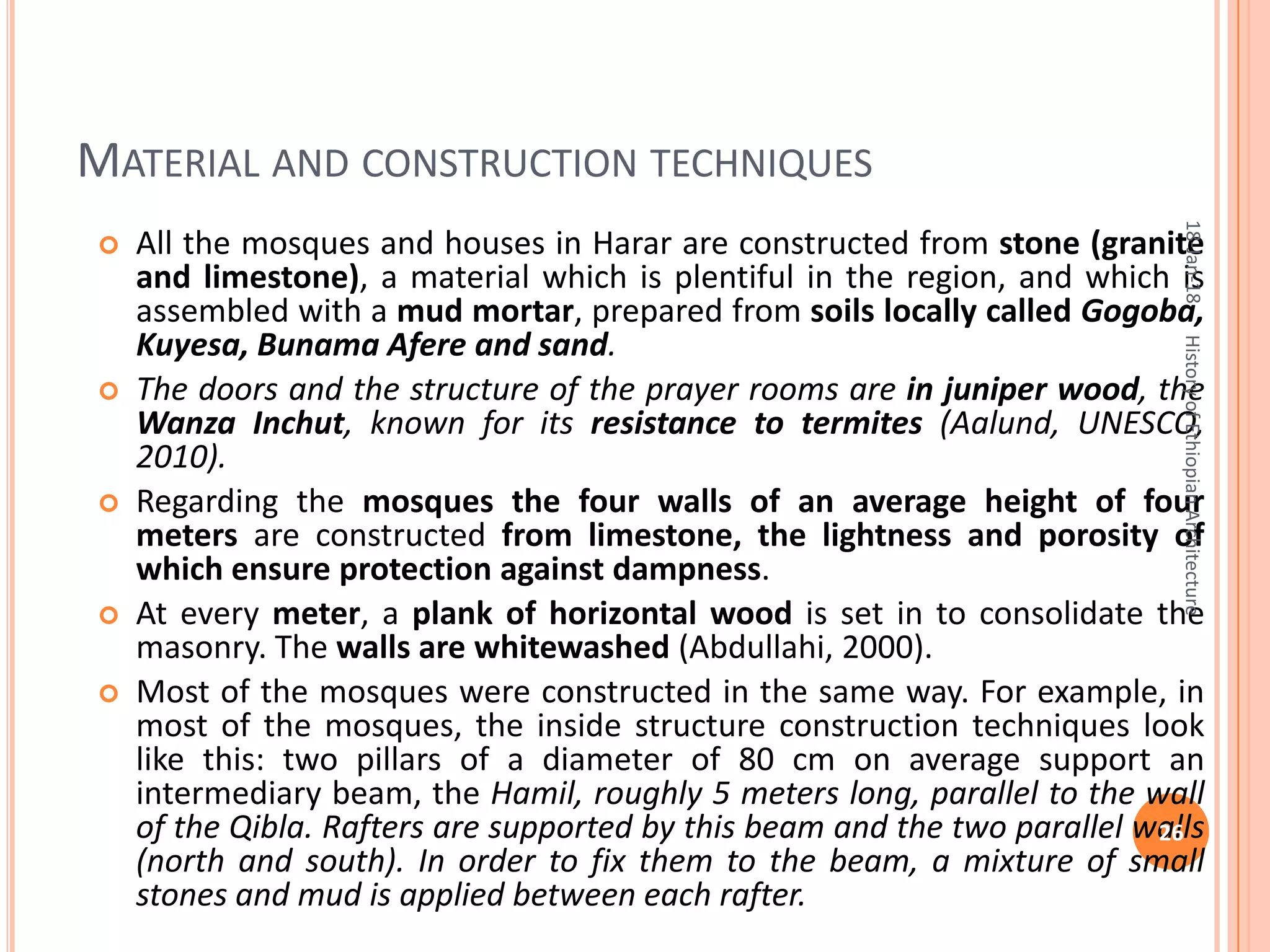 History of Ethiopian Architecture, Harer, vernacular houses | PDF