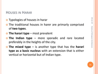 History of Ethiopian Architecture, Harer, vernacular houses | PDF