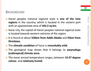 History of Ethiopian Architecture, Harer, vernacular houses | PDF