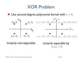 Lecture 05( Foundations of Machine Learning - Kernel methods) | PDF