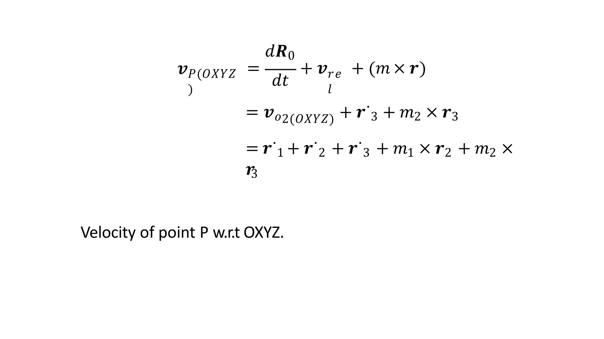 Kinematic analysis using intermediate frames.pptx