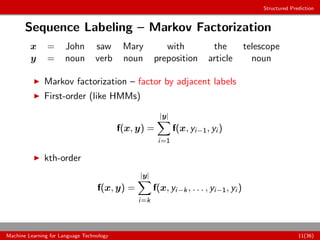 Lecture 5: Structured Prediction | PDF