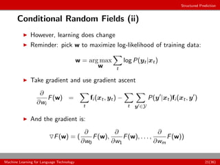 Lecture 5: Structured Prediction | PDF | Programming Languages | Computing